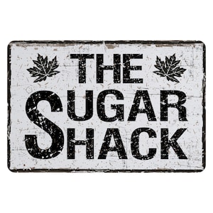 The Sugar Shack Sign, Pure Maple Syrup Metal Wall Decor, Maple Tree ...