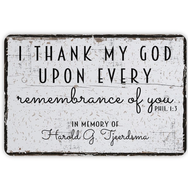 I Thank God Upon Every Remembrance of You - Etsy