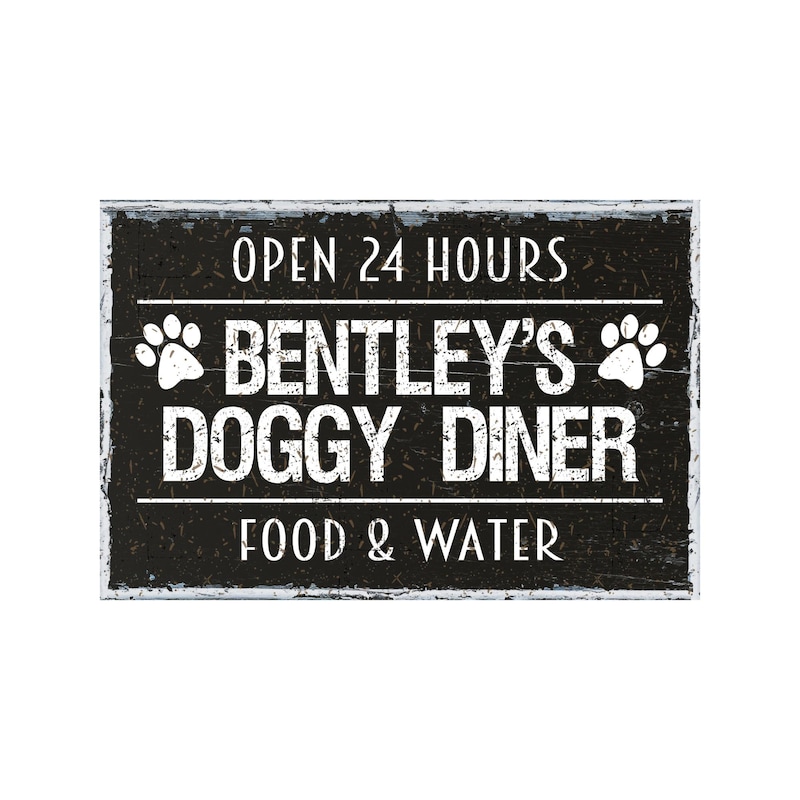 Rustic Metal Dog Food - Etsy