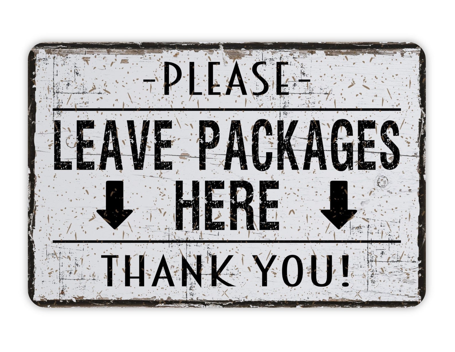 Please Leave Packages Here Metal Sign for Deliveries Custom - Etsy