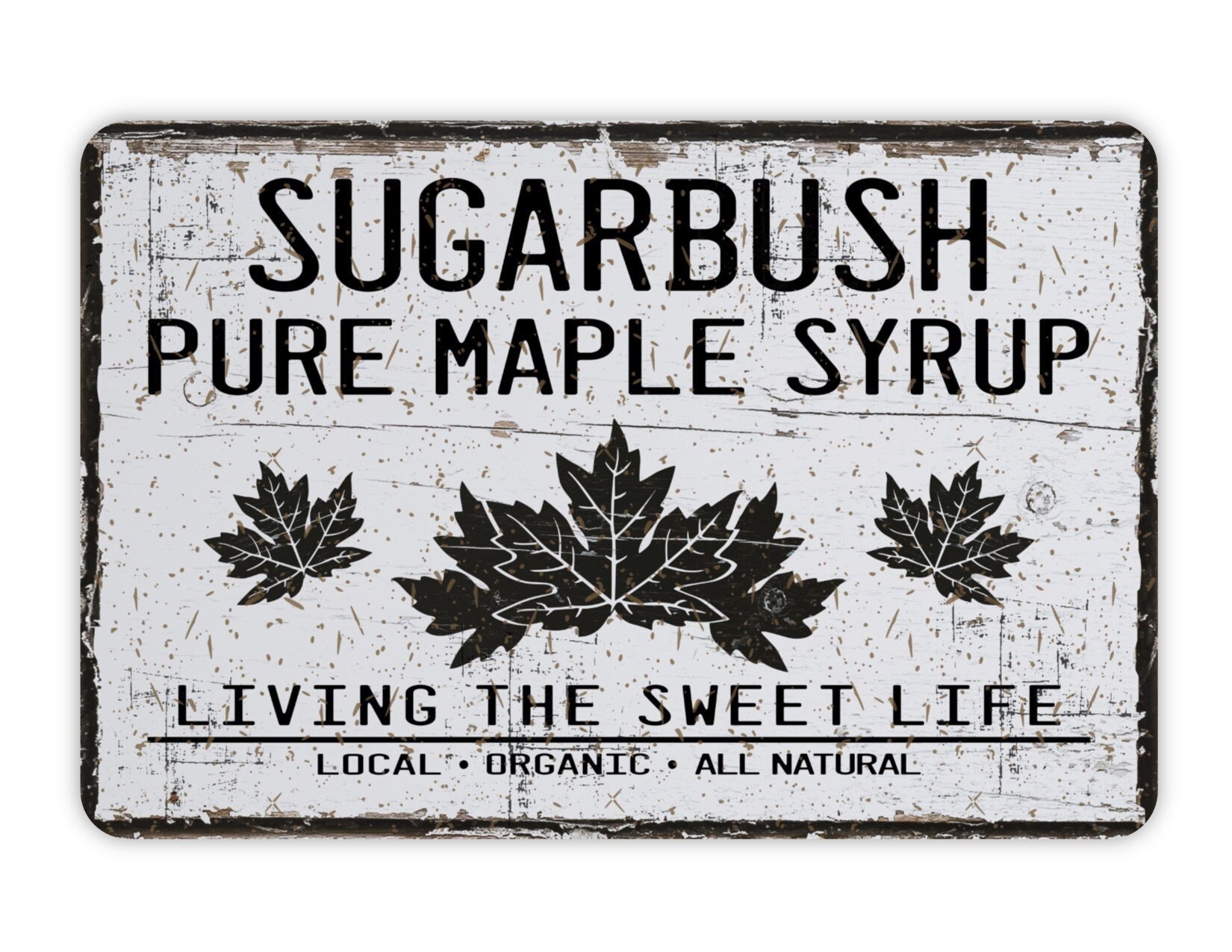 Vintage Style Maple Syrup Personalized Metal Sign - Etsy
