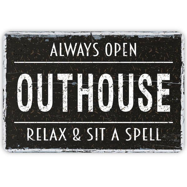 Outhouse Sign - Etsy