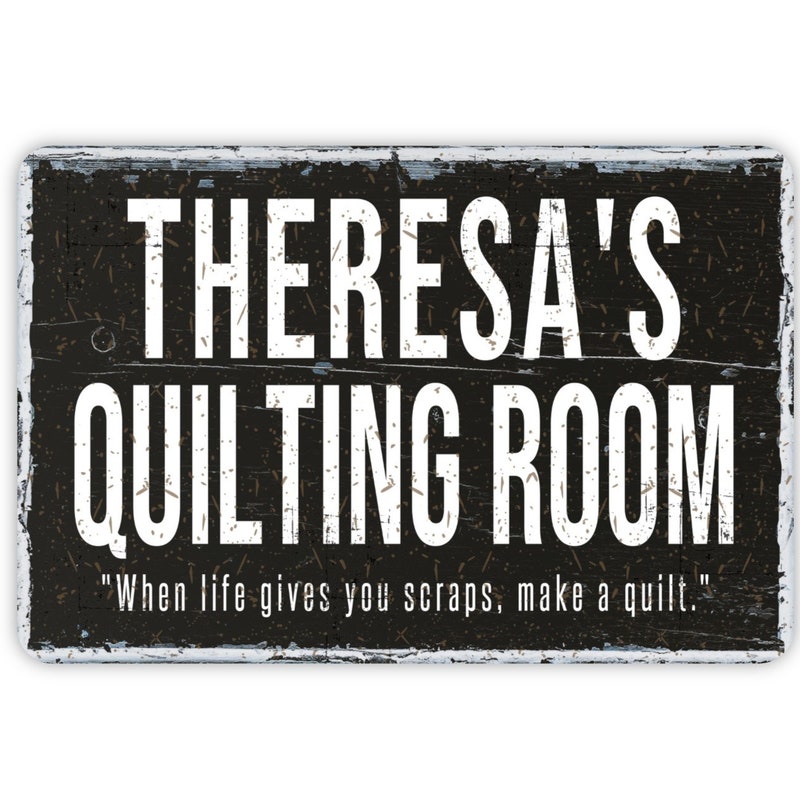 Quilt Room Sign - Etsy