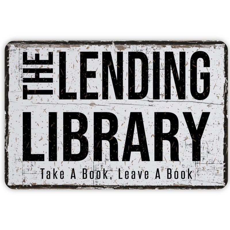 Library Signs - Etsy