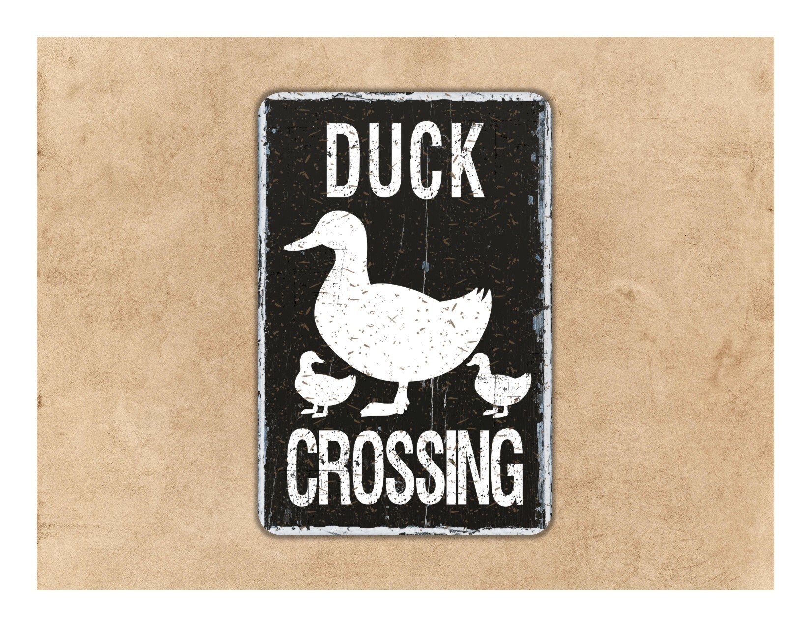 Duck Duckling Crossing Metal Sign Contemporary Modern | Etsy
