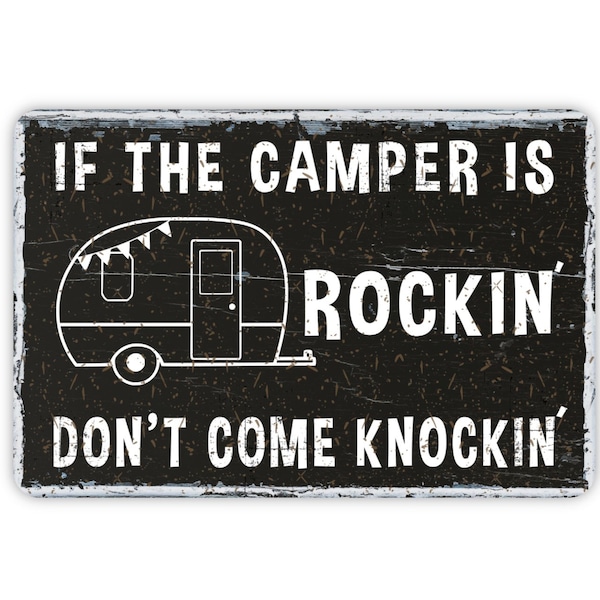 Dont Come Knocking of the Trailer is a Rockin Sign - Etsy
