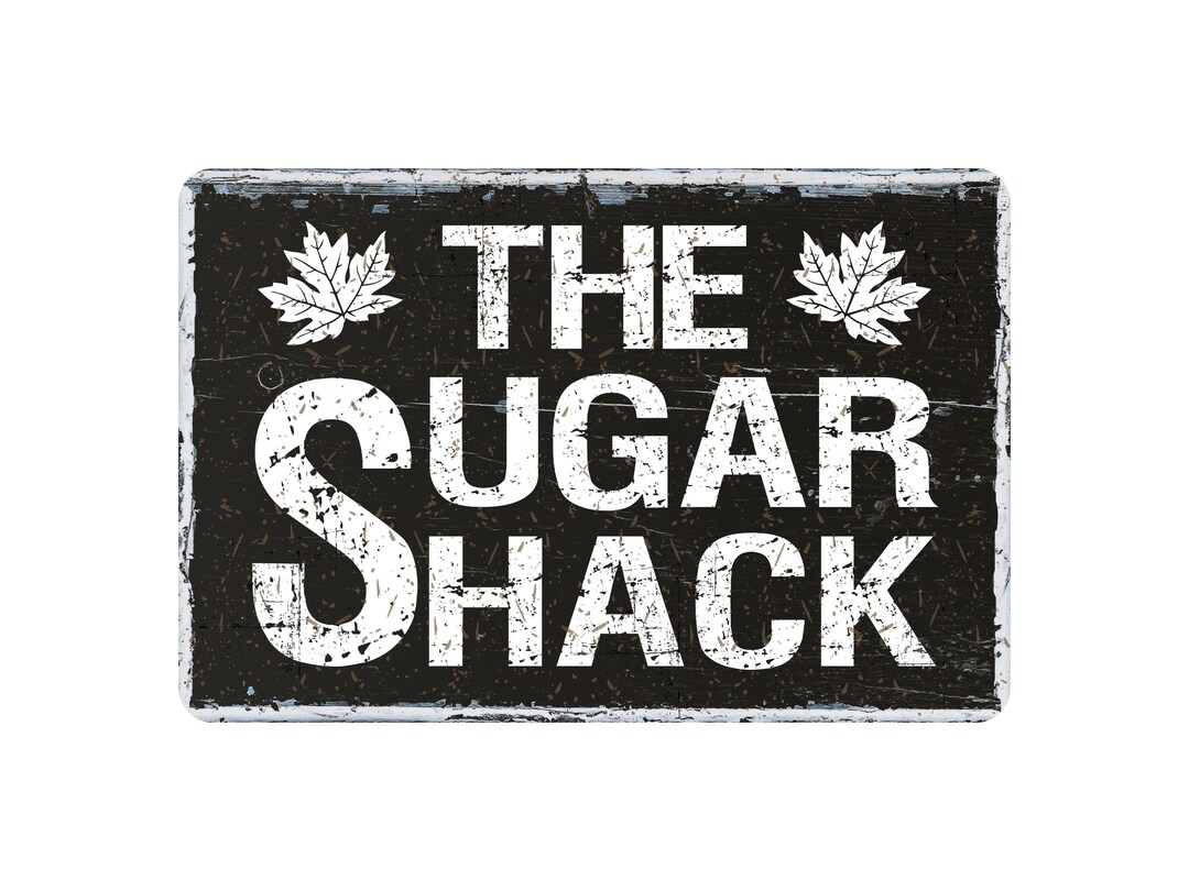 The Sugar Shack Sign, Pure Maple Syrup Metal Wall Decor, Maple Tree ...