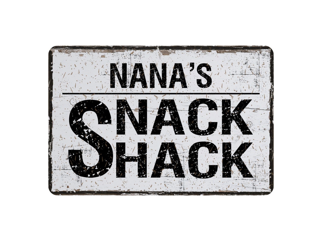 Personalized Snack Shack Sign, Snack Bar Metal Wall Decor, Gift From ...
