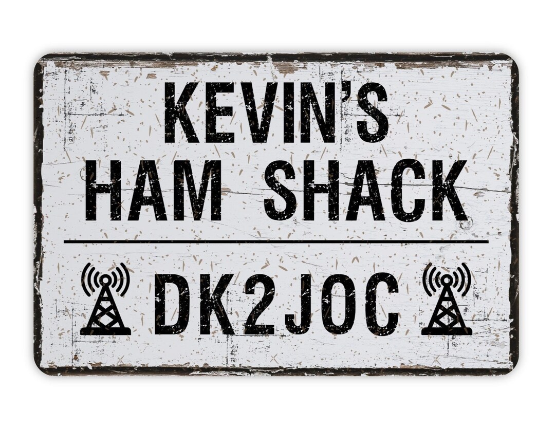 Custom Ham Shack Personalized Metal Sign Contemporary Modern - Etsy