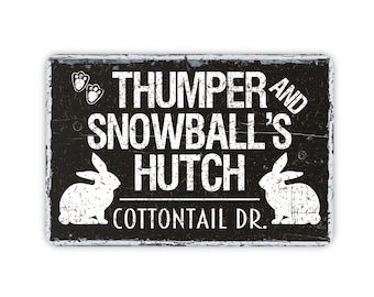 Beware of Bunny Sign Funny Rabbit Metal Indoor or Outdoor - Etsy