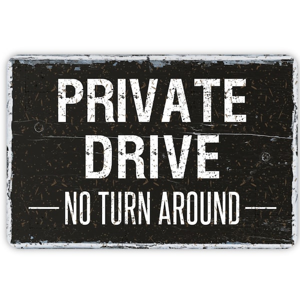 Private Drive Sign - Etsy