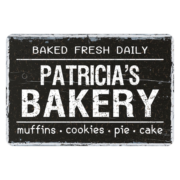 Personalized Vintage Bakery Sign - Etsy