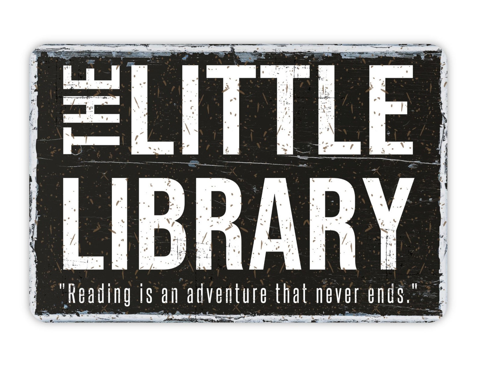 The Little Library Vintage Style Metal Sign Contemporary - Etsy