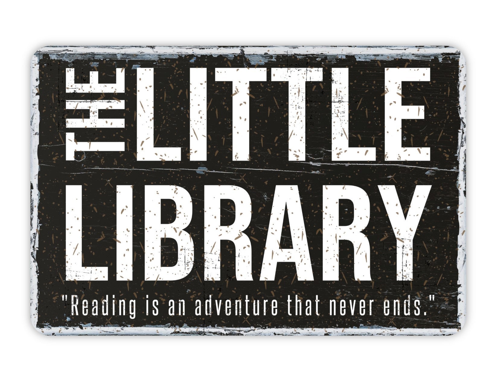 The Little Library Vintage Style Metal Sign Contemporary - Etsy