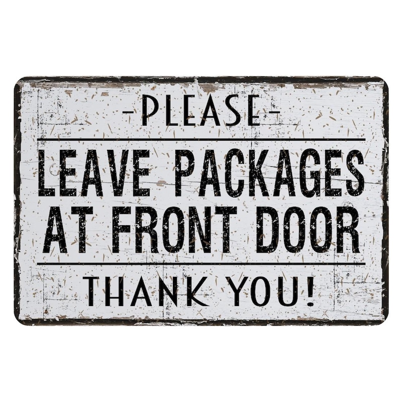 Please Leave Package by Front Door - Etsy