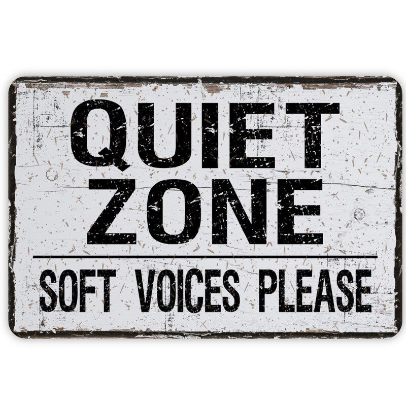 Quiet Sign - Etsy