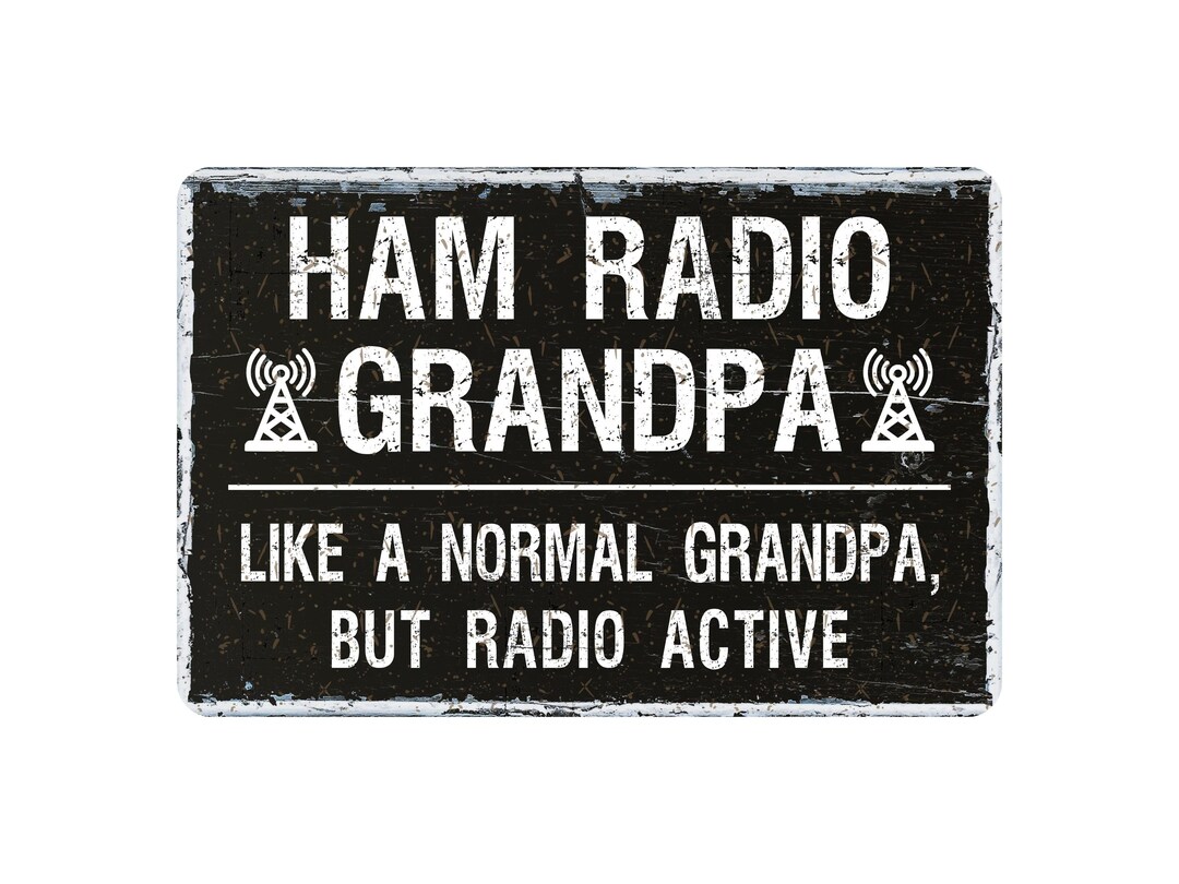 Custom Ham Radio Sign, Funny Metal Sign, Personalized Contemporary ...