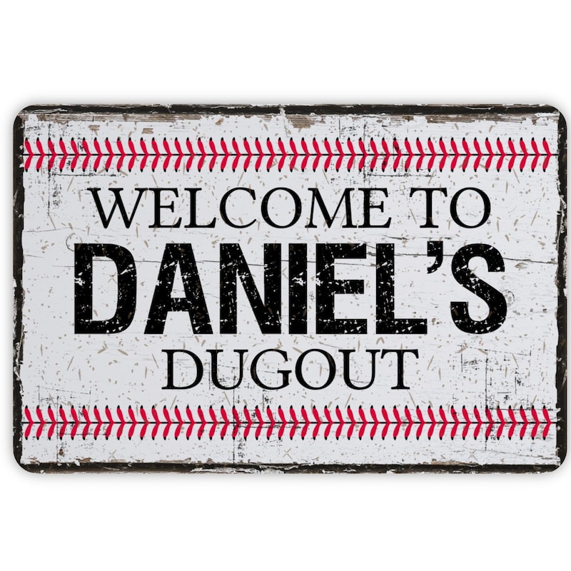 Baseball Dugout Sign - Etsy