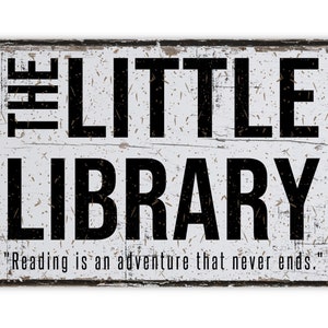 The Little Library Vintage Style Metal Sign Contemporary - Etsy