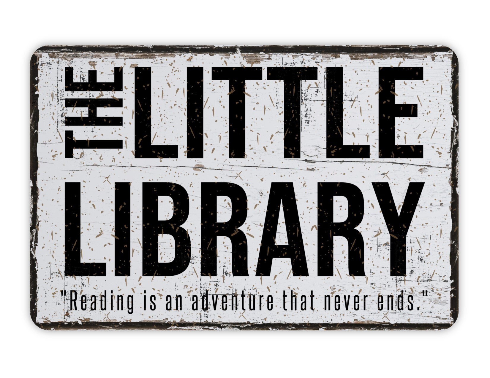 The Little Library Vintage Style Metal Sign Contemporary - Etsy