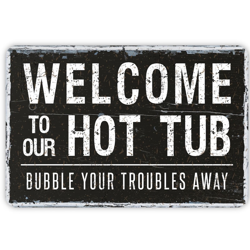 Hot Tub Signs - Etsy