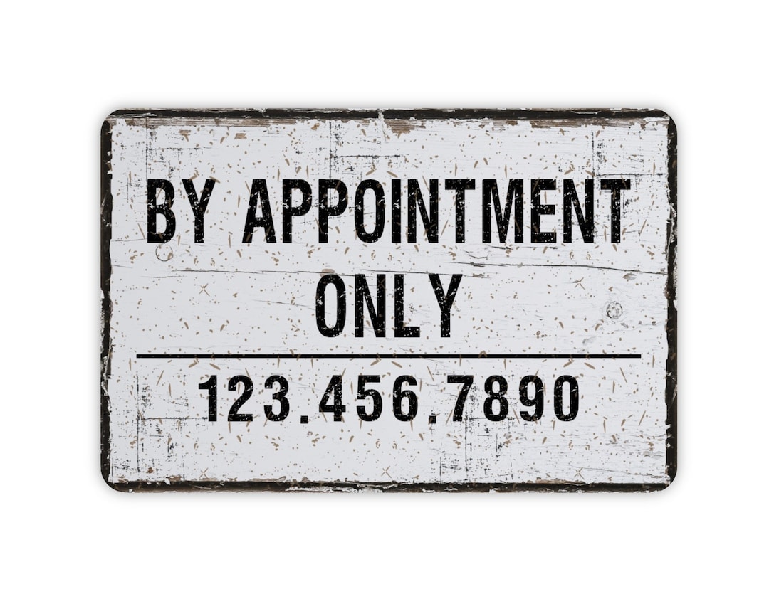 By Appointment Only Sign - Custom Contemporary Modern Rustic Farmhouse ...