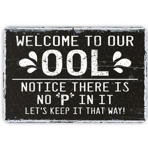 Welcome to Our OOL Metal Sign, Custom Contemporary Modern Farmhouse ...