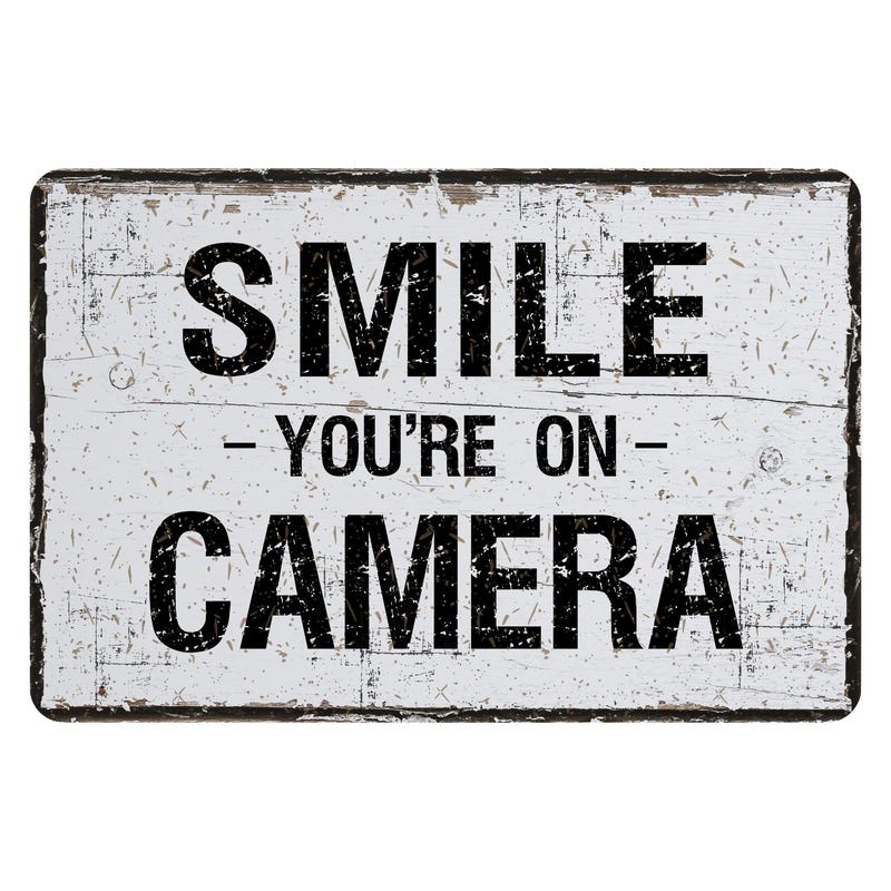 Smile Youre on Camera Sign - Etsy