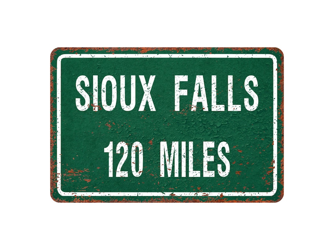 Vintage Style Personalized Highway Distance Metal Sign to Custom ...