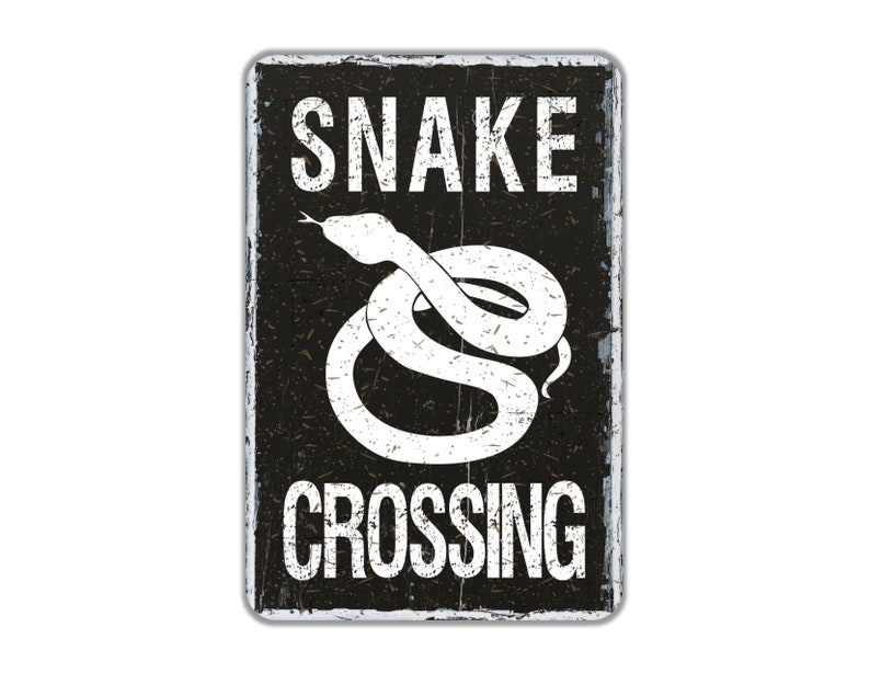 Snake Crossing Metal Sign, Contemporary Modern Farmhouse Wall Decor ...