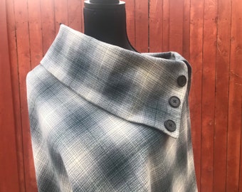 Collared Poncho | Etsy