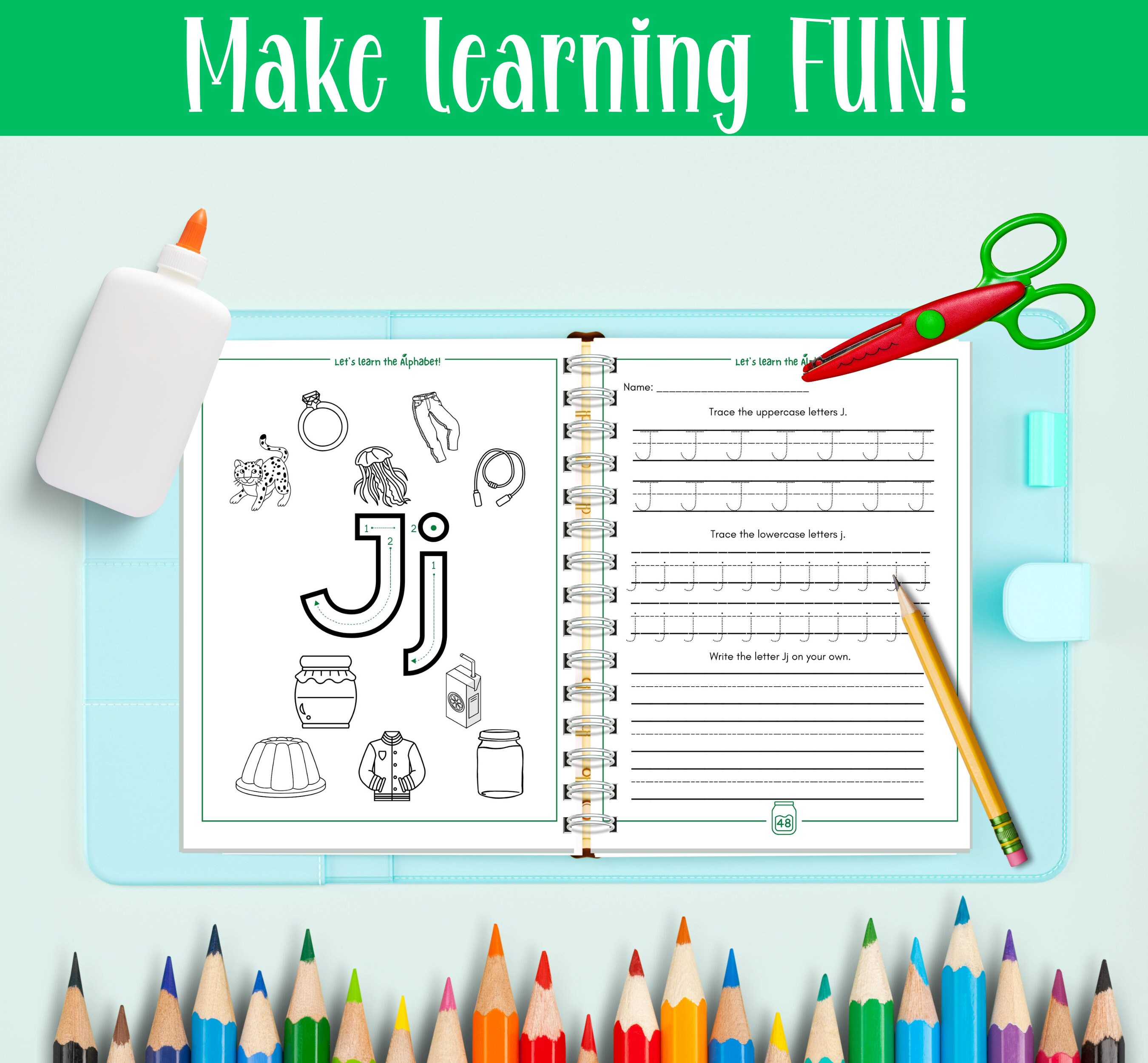 Alphabet Tracing Worksheets, Handwriting Practice Sheets for Kids ...