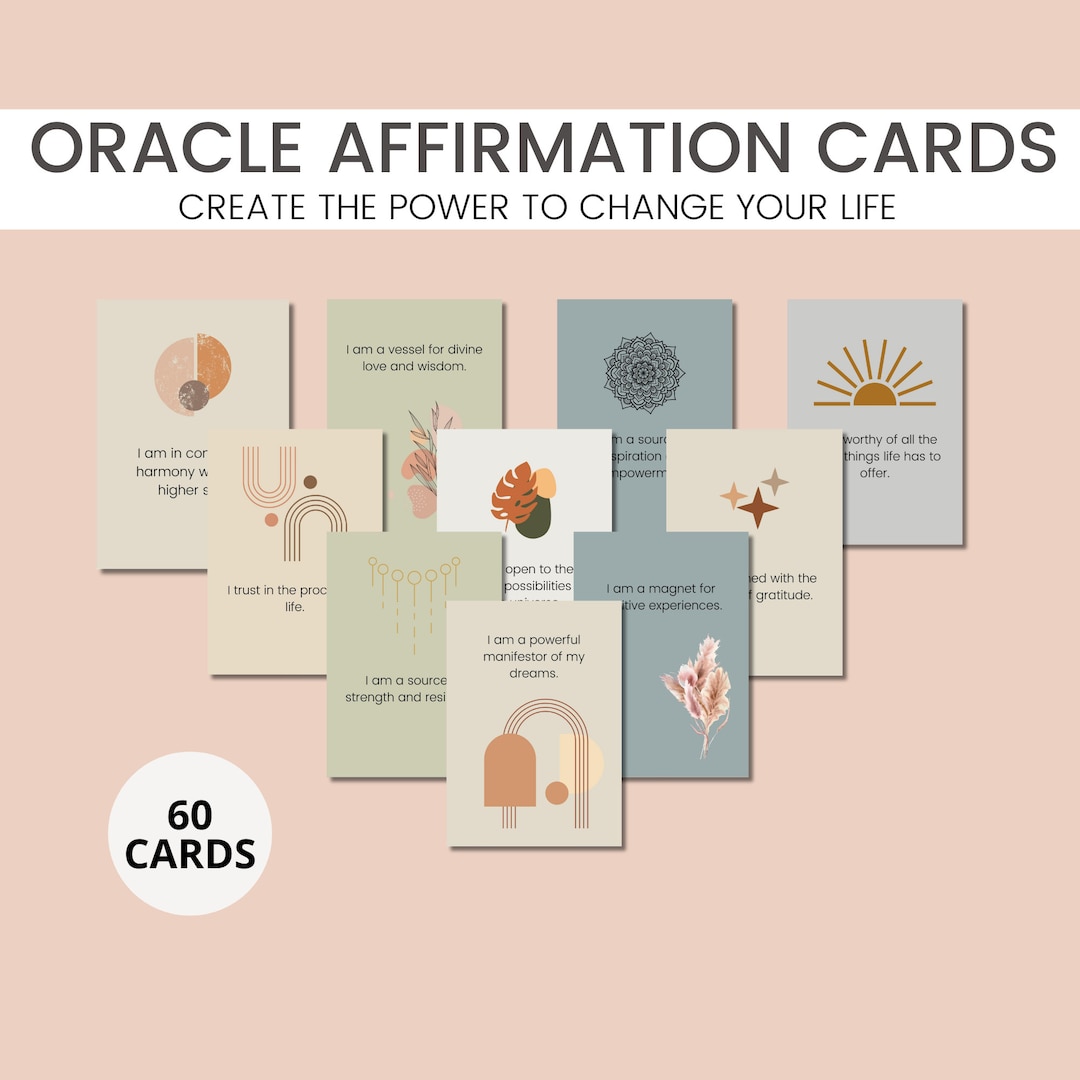 Daily Affirmation Cards, Encouragement Cards, Daily Meditation ...