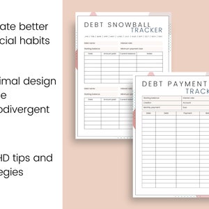 ADHD/ Neurodivergent Budget Binder Printable, Easy Household Budget ...