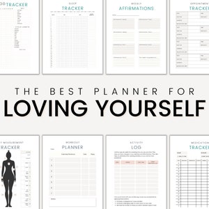Self-care Planner, Mental Health Journal, Goals Worksheet, Habit ...