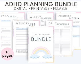 Daily Planner Printable Weekly Planner Productivity Planner - Etsy