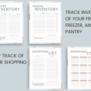 ADHD Monthly Meal Planner Printable, Daily Meal Tracker, Food Journal ...
