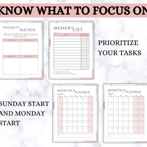 ADHD Daily Planner, ADHD Organization, Time Blocking Template, ADHD to ...