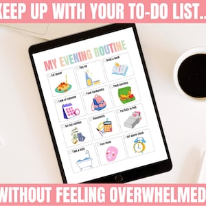 ADHD/ Neurodivergent Daily Visual Schedule, Editable Routine Cards ...
