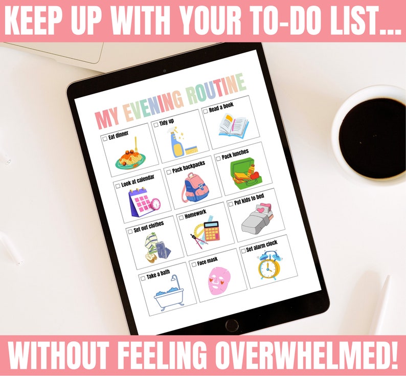 ADHD/ Neurodivergent Daily Visual Schedule, Editable Routine Cards ...