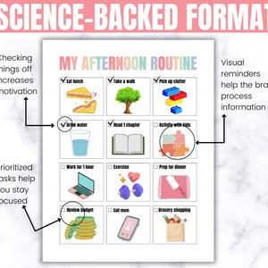 ADHD/ Neurodivergent Daily Visual Schedule, Editable Routine Cards ...