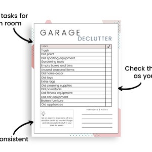 ADHD Decluttering Checklists 30 Day Decluttering Challenge - Etsy