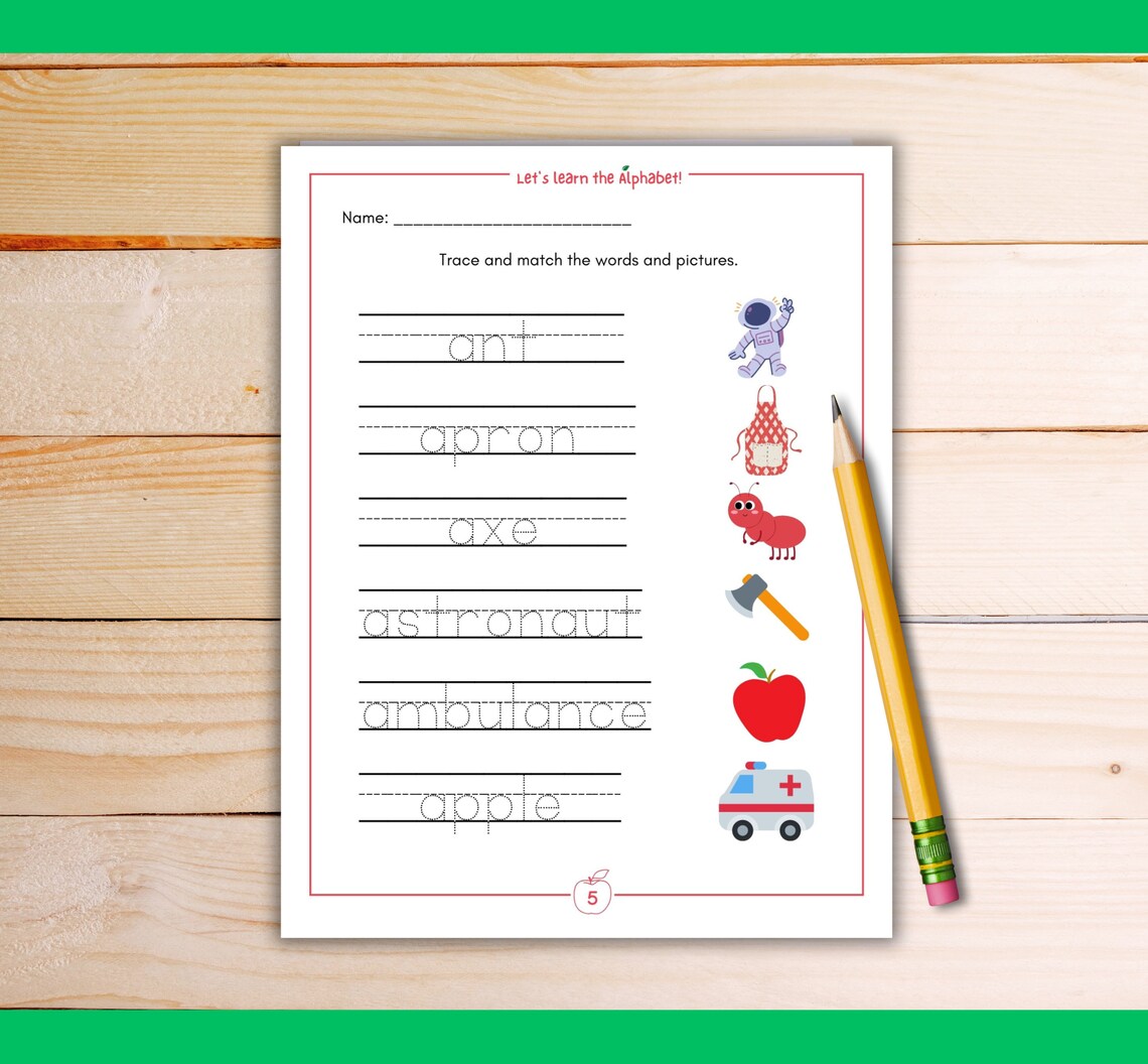 Alphabet Tracing Worksheets, Handwriting Practice Sheets for Kids ...