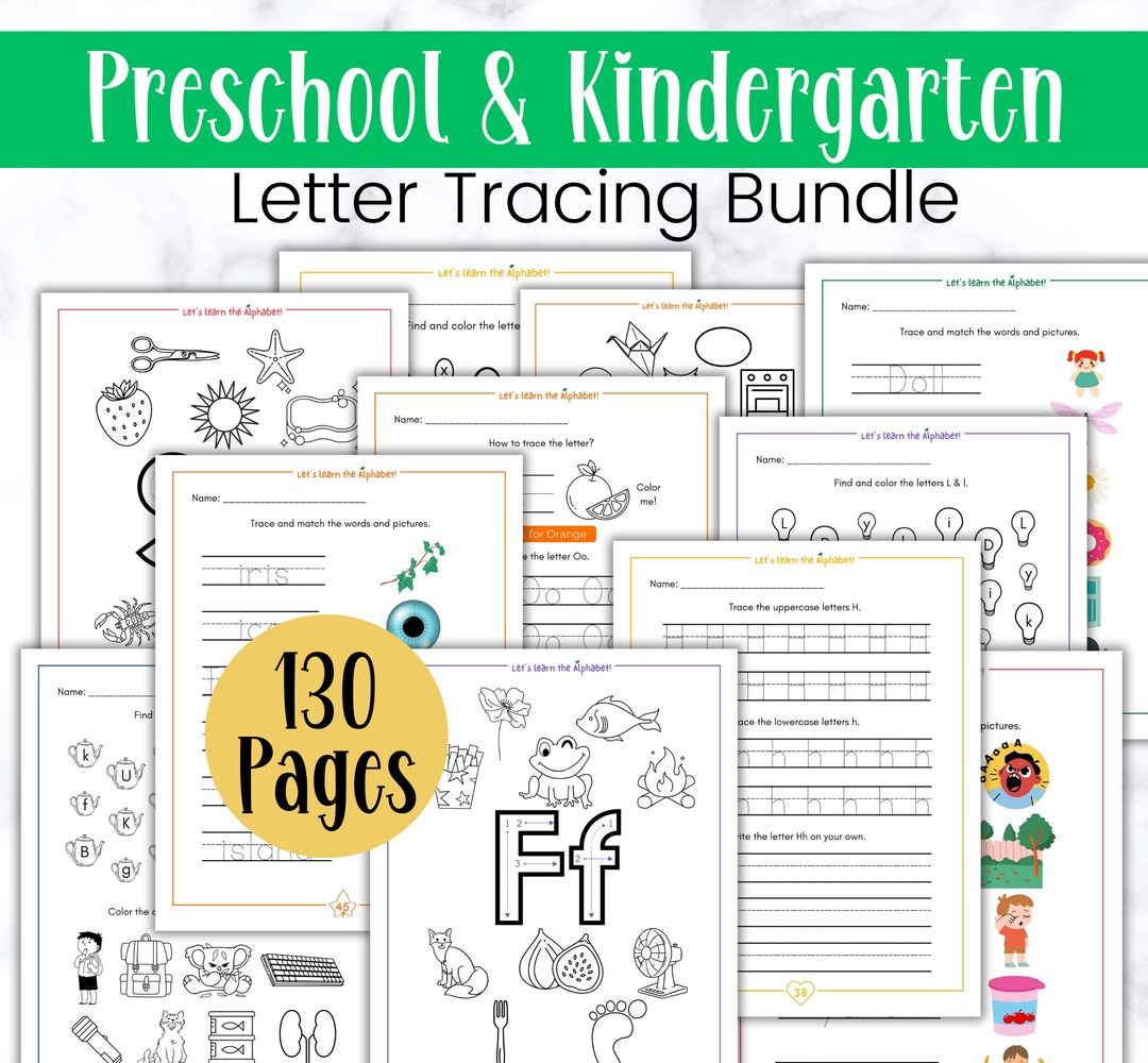 Alphabet Tracing Worksheets, Handwriting Practice Sheets for Kids ...