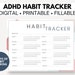 ADHD Monthly Meal Planner Printable, Daily Meal Tracker, Food Journal ...