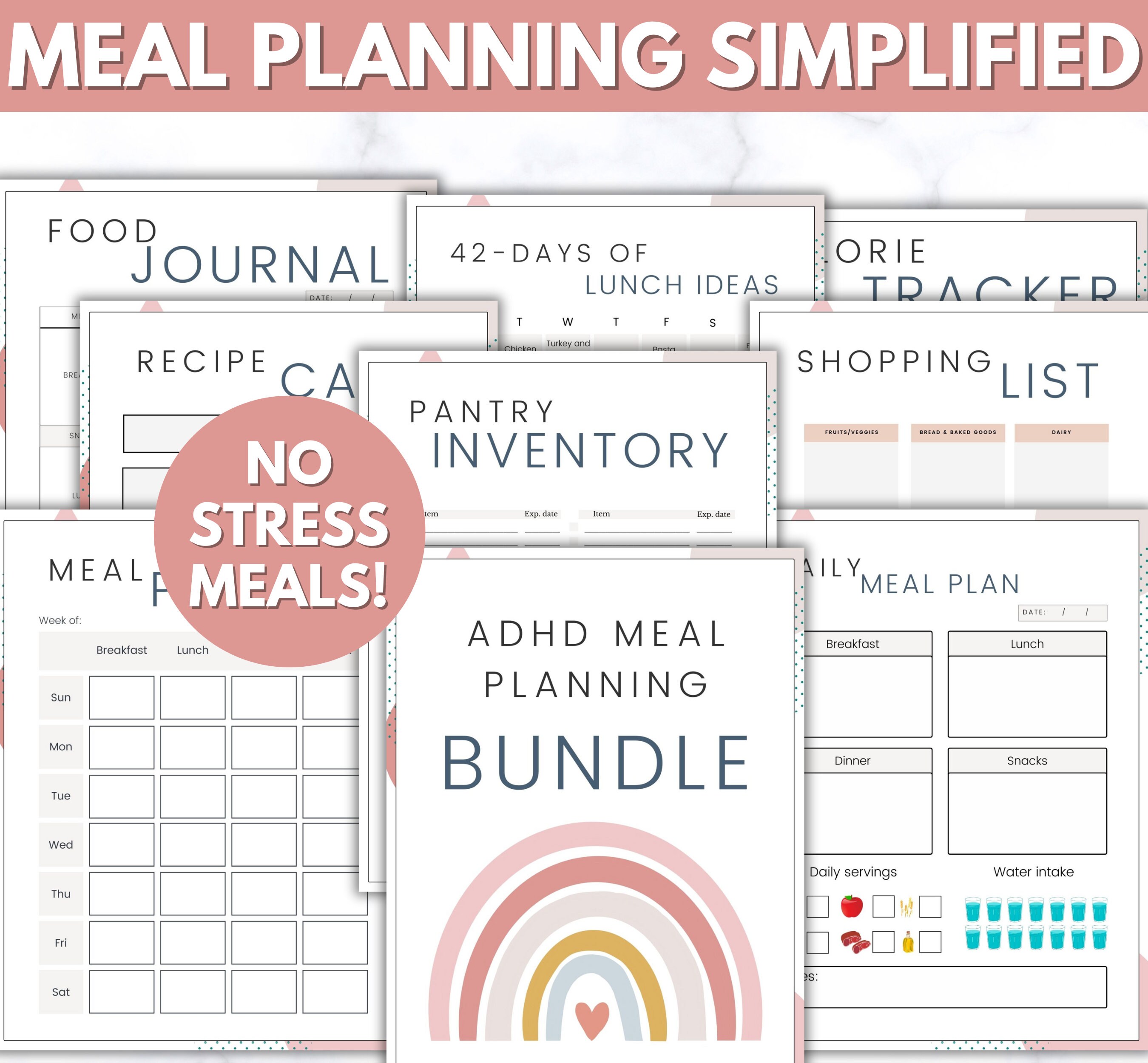 ADHD Home Management Binder, ADHD Organization, Household Planner ...