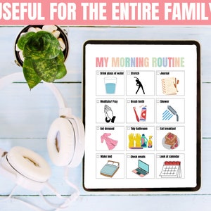 ADHD/ Neurodivergent Daily Visual Schedule, Editable Routine Cards ...