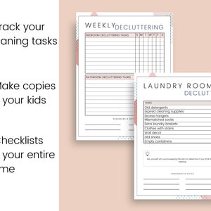 ADHD Decluttering Checklists 30 Day Decluttering Challenge - Etsy UK