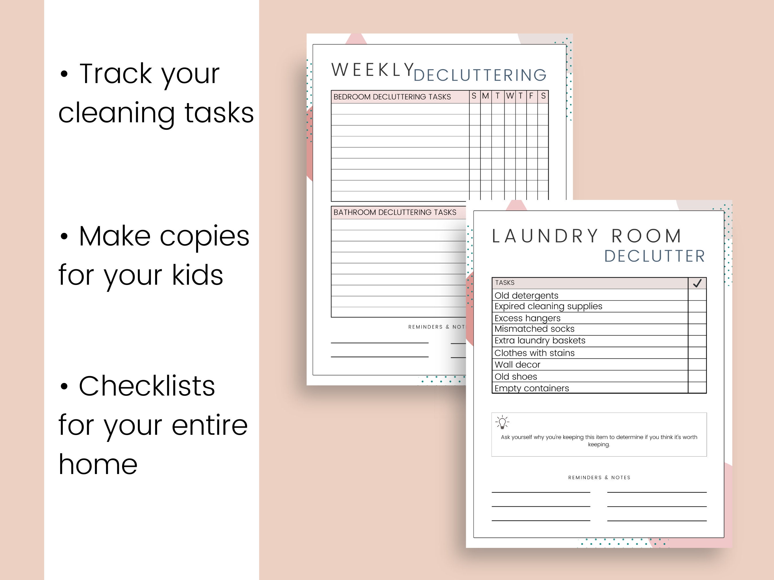 ADHD Decluttering Checklists 30 Day Decluttering Challenge - Etsy UK