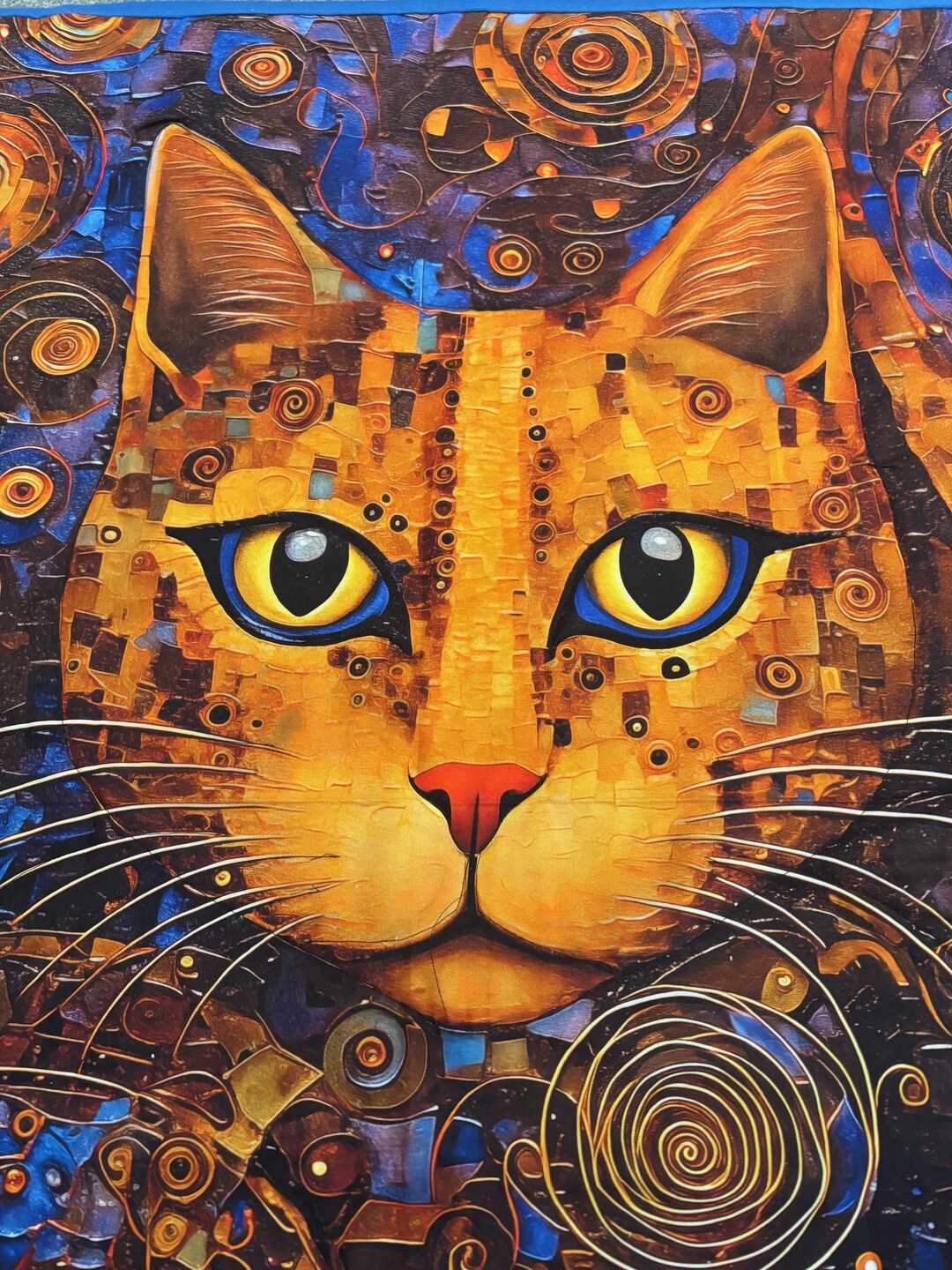 Mesmerizing Cat Face Quilt/wall Hanging - Etsy